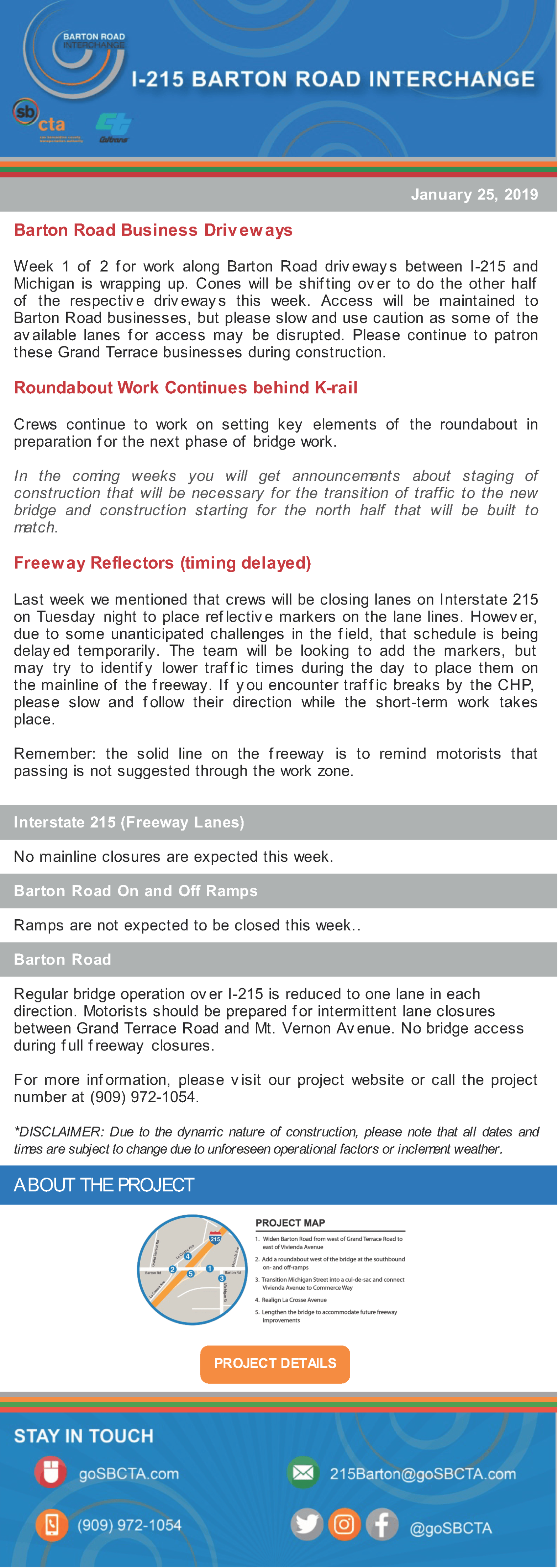 Barton Road Nighttime Lane Reductions and Ramp Closures - SBCTA