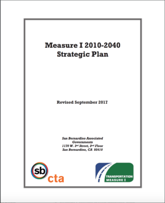 Measure I Strategic Plan - SBCTA