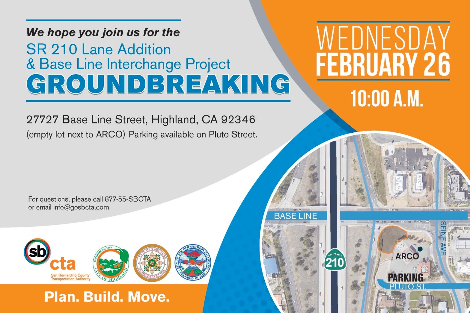 SR 210 Lane Addition & Base Line Interchange Project Groundbreaking - SBCTA