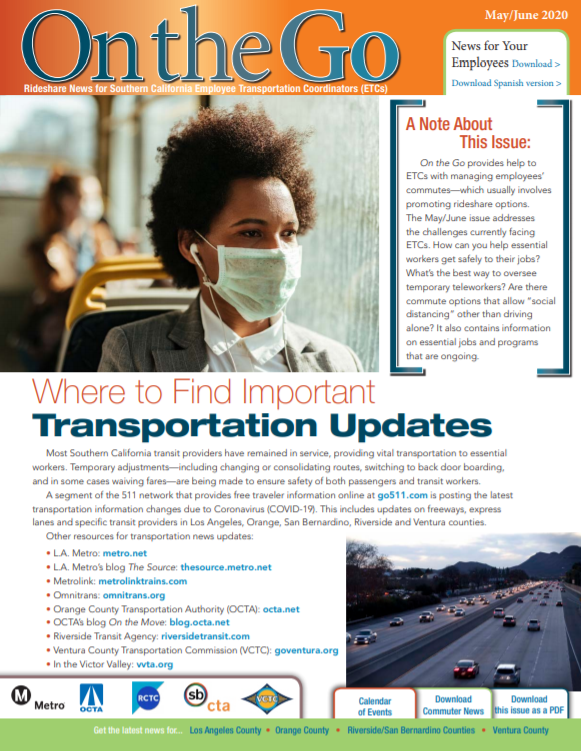 On-the-Go Commuter Newsletter For ETCs: May/June 2020 Edition Released ...