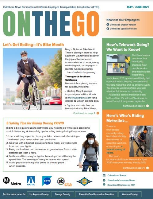 On-the-Go Commuter Newsletter For ETCs: May/June 2021 Edition Released ...