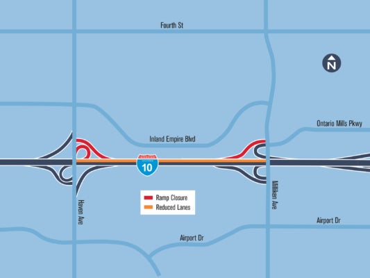 PLAN AHEAD! 55-hour I-10 freeway lane and ramp closures for the next ...