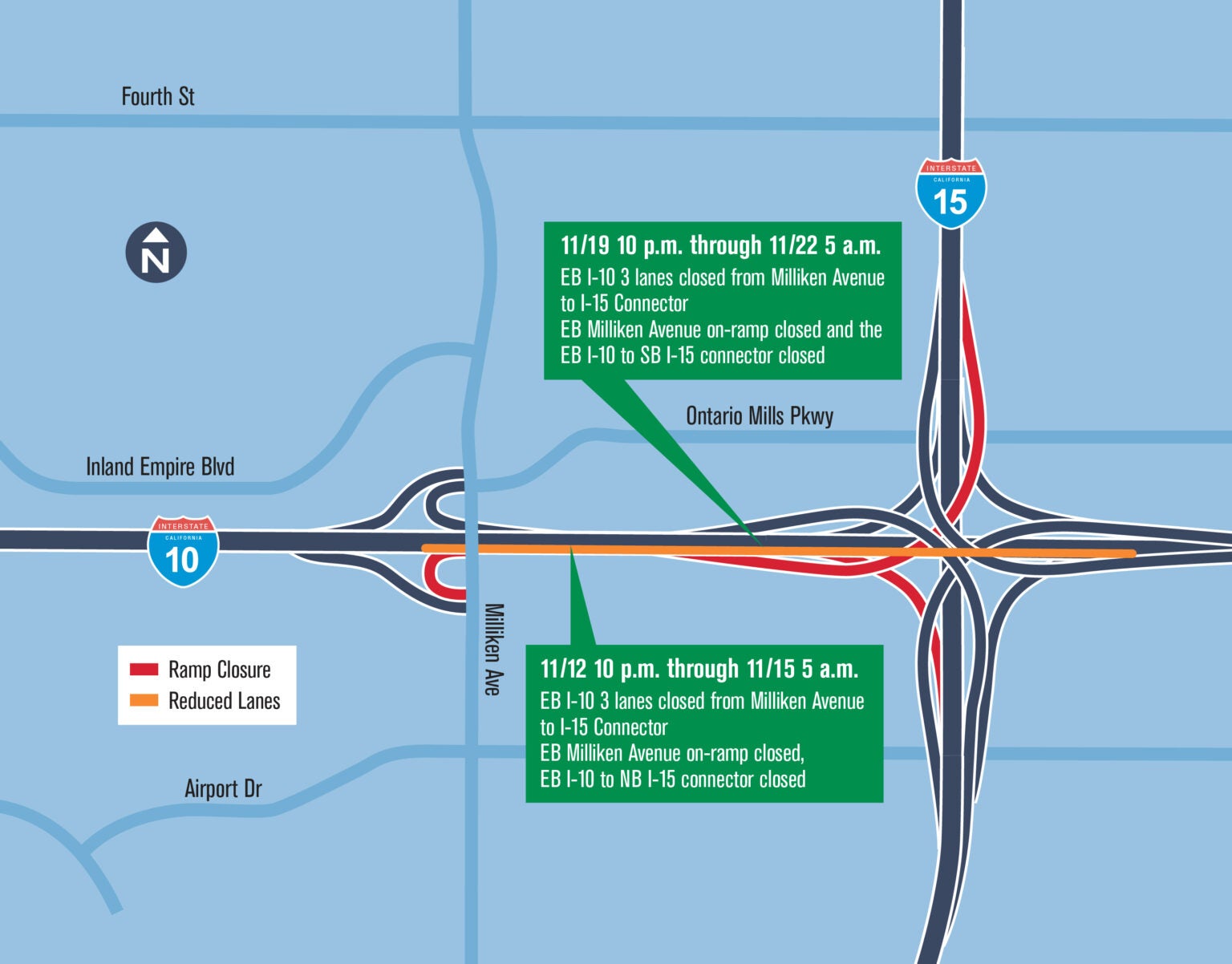 Construction on I-10 Express Lanes project continues with 55-hour ...