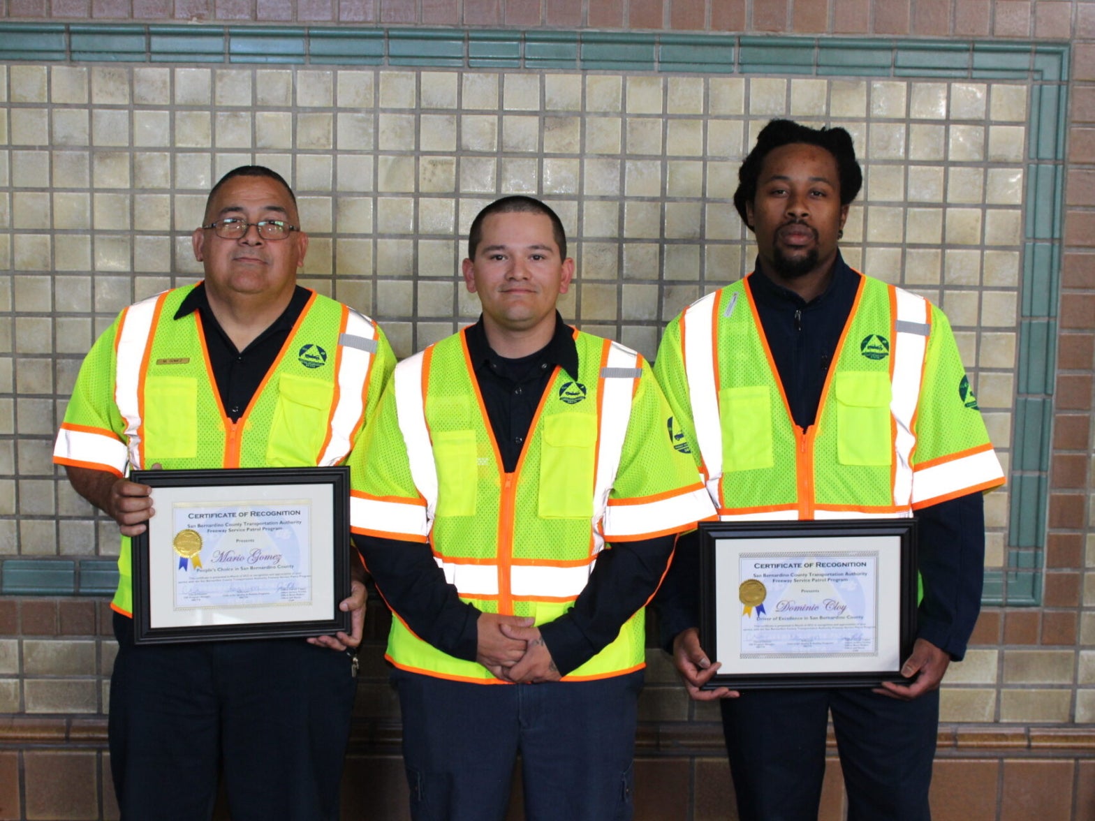Freeway Service Patrol Drivers Recognized - SBCTA